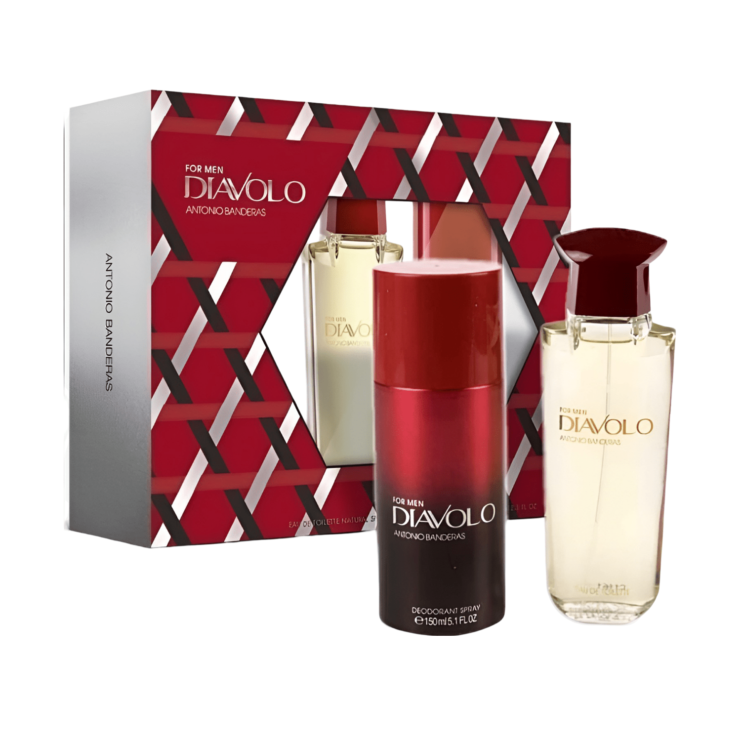 Shop Antonio Banderas Diavolo EDT Deodorant Spray Set for Men in Europe