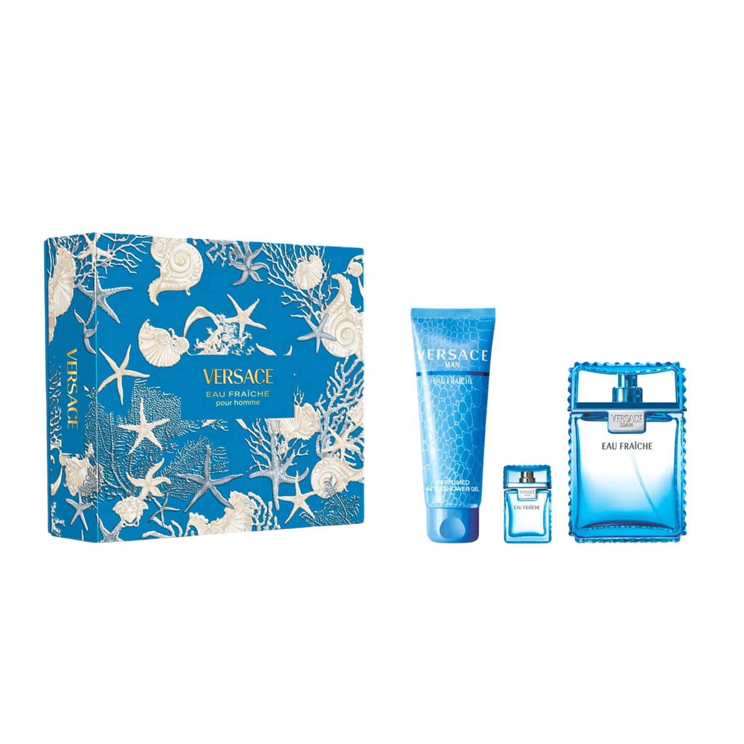 Versace Man Eau Fraiche For Men Shower Gel Gift Set | My Perfume Shop ...